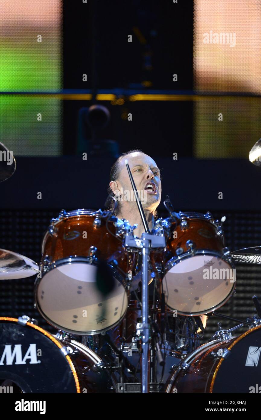 STOCKHOLM 20140530 Metallica performs during the outdoor one day ...