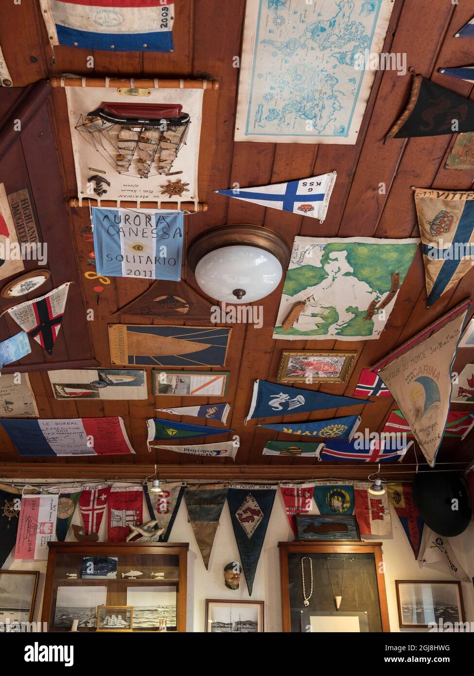 Peter Cafe Sport, a landmark of the Azores. Horta, the main town on ...