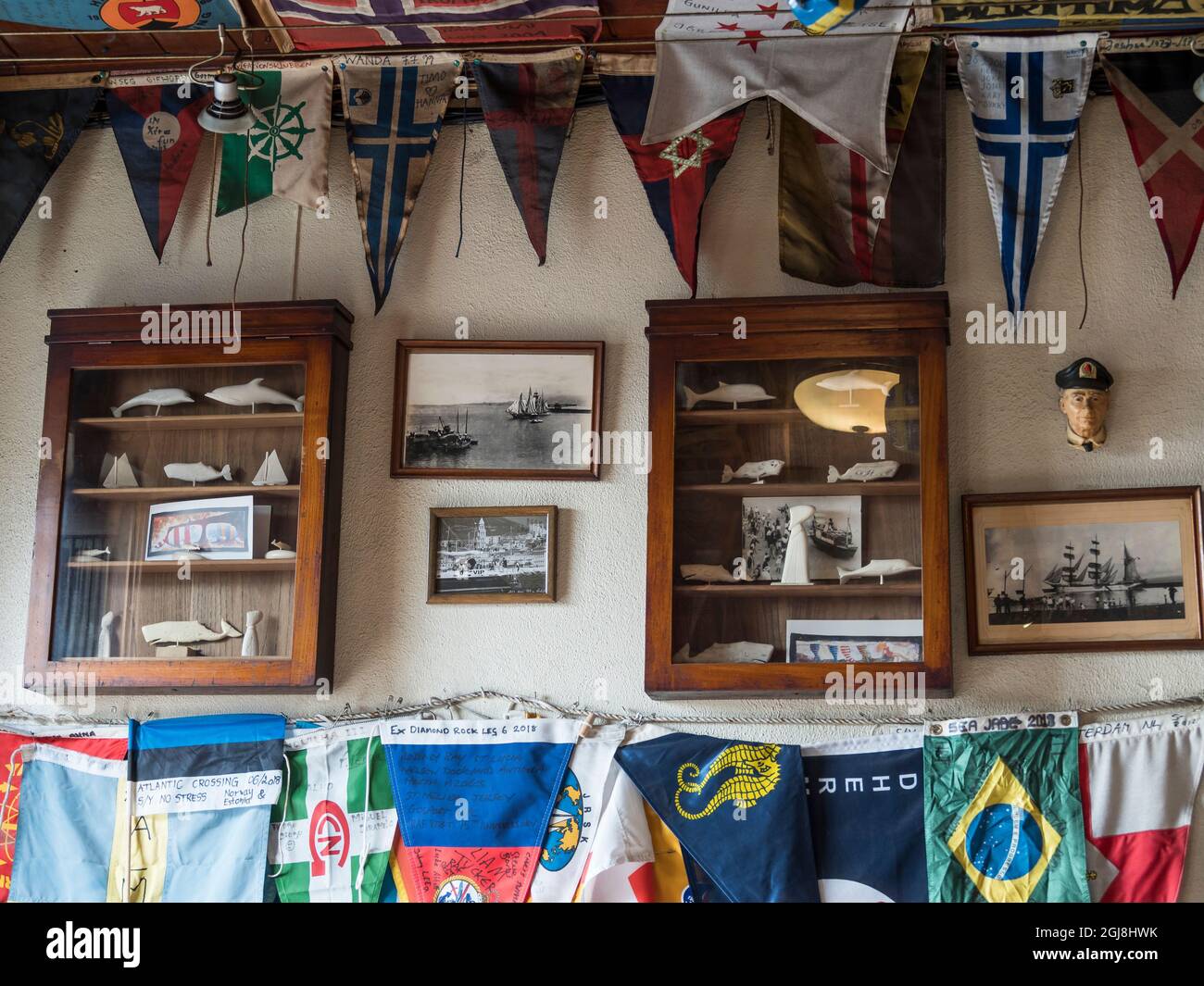 Peter Cafe Sport, a landmark of the Azores. Horta, the main town on ...