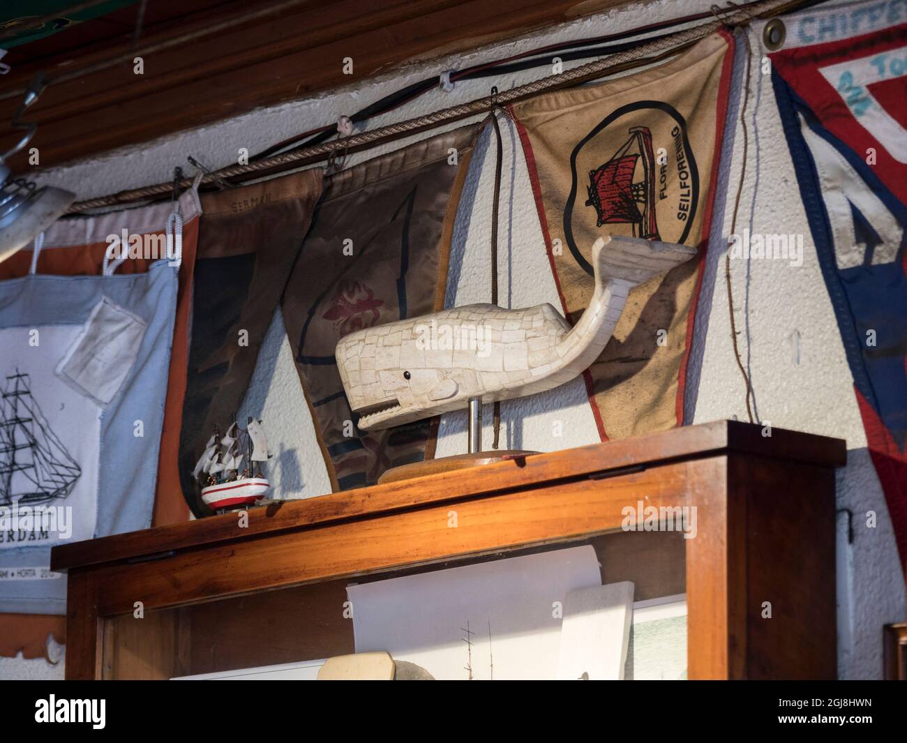 Peter Cafe Sport, a landmark of the Azores. Horta, the main town on ...