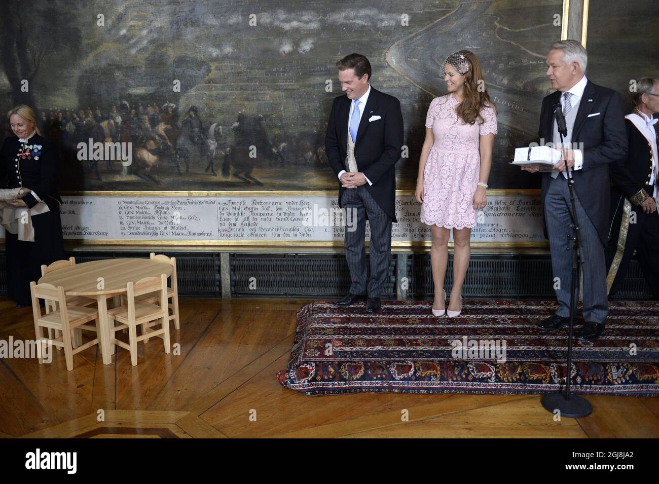 STOCKHOLM 2014-06-08 Marshall of the Realm, Svante Lindqvist, are seen ...