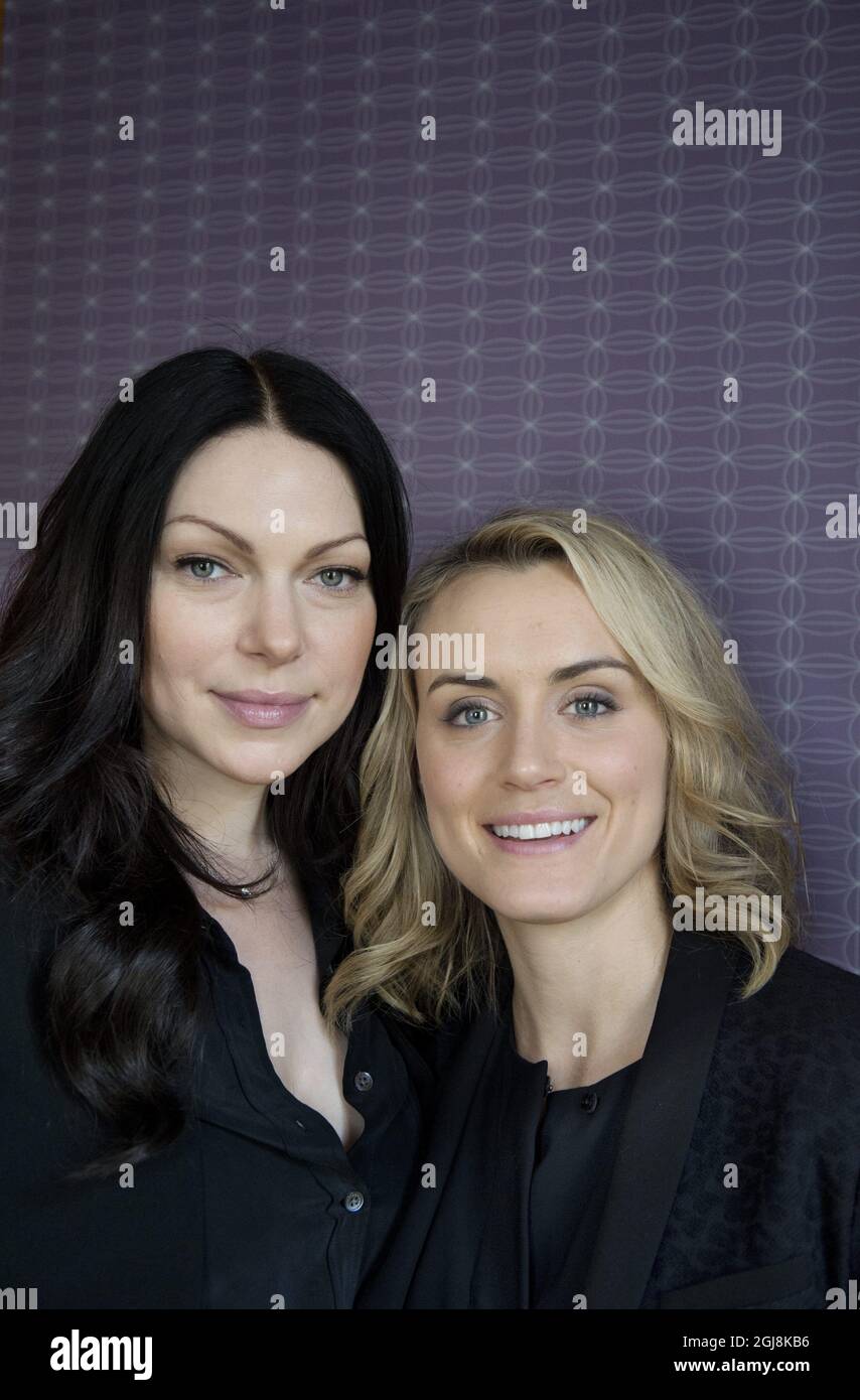 STOCKHOLM 20140602 US actresses Laura Prepon and Taylor Schilling stars ...