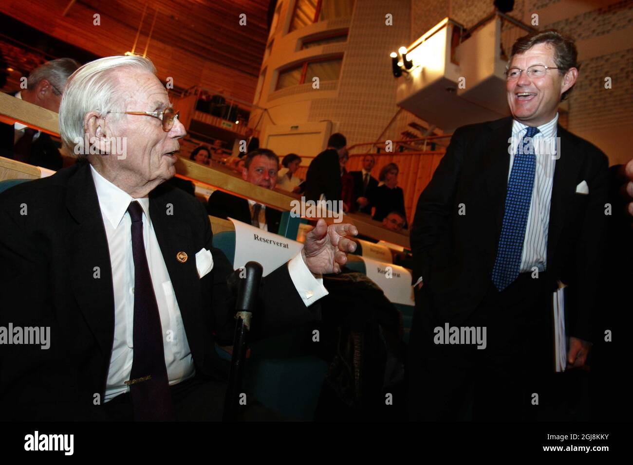 STOCKHOLM FILE 20060427 Peter Wallenberg and Jacob Wallenberg at a ...
