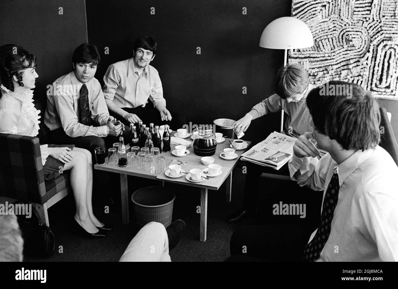 STOCKHOLM 2014-07-24 File 1968 Cliff Richard and singer Cindy Kent and ...