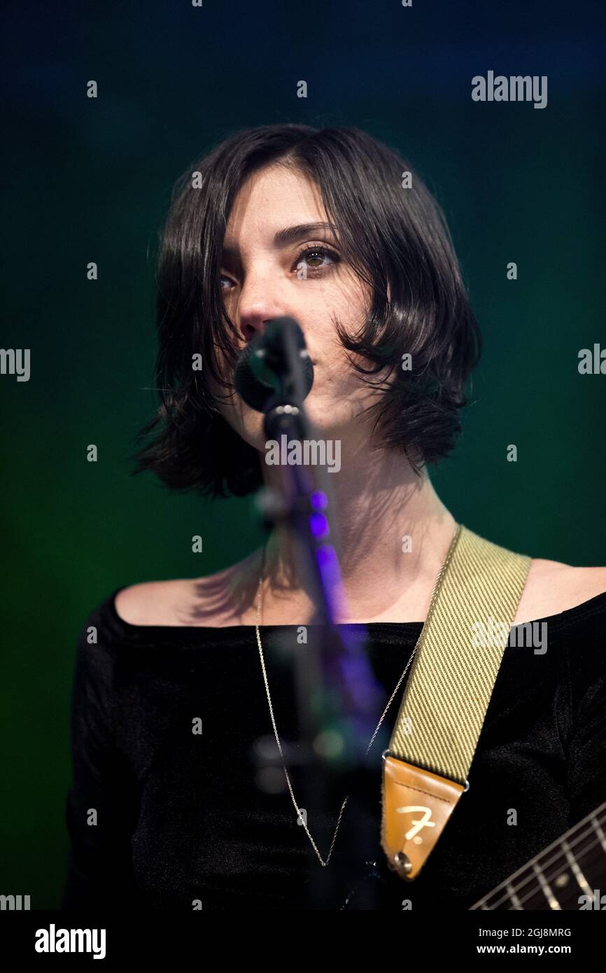 GOTHNEBURG 2014-08-08 US singer-songwritern Sharon Van Etten perform at ...