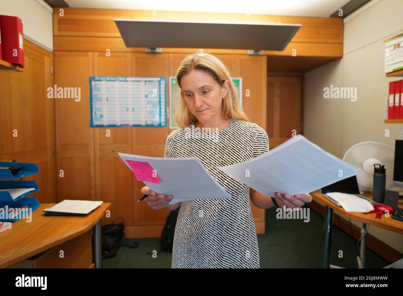 Kim Leadbeater in her office at the Houses of Parliament, Westminster ...