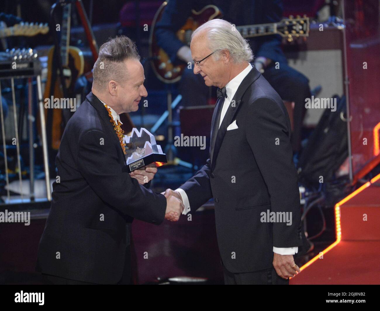 STOCKHOLM 20140826 Laureate Opera director Peter Sellars receives the ...