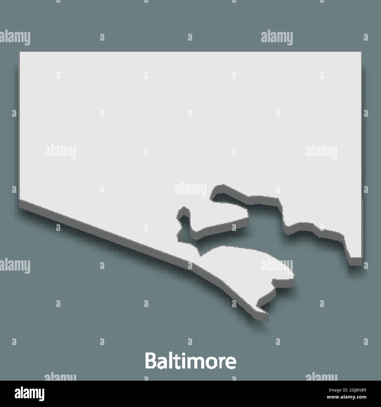 Baltimore city map Stock Vector Images - Alamy
