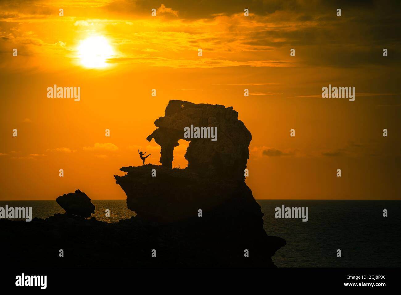 Spain, Menorca. Elephant Rock Stock Photo - Alamy