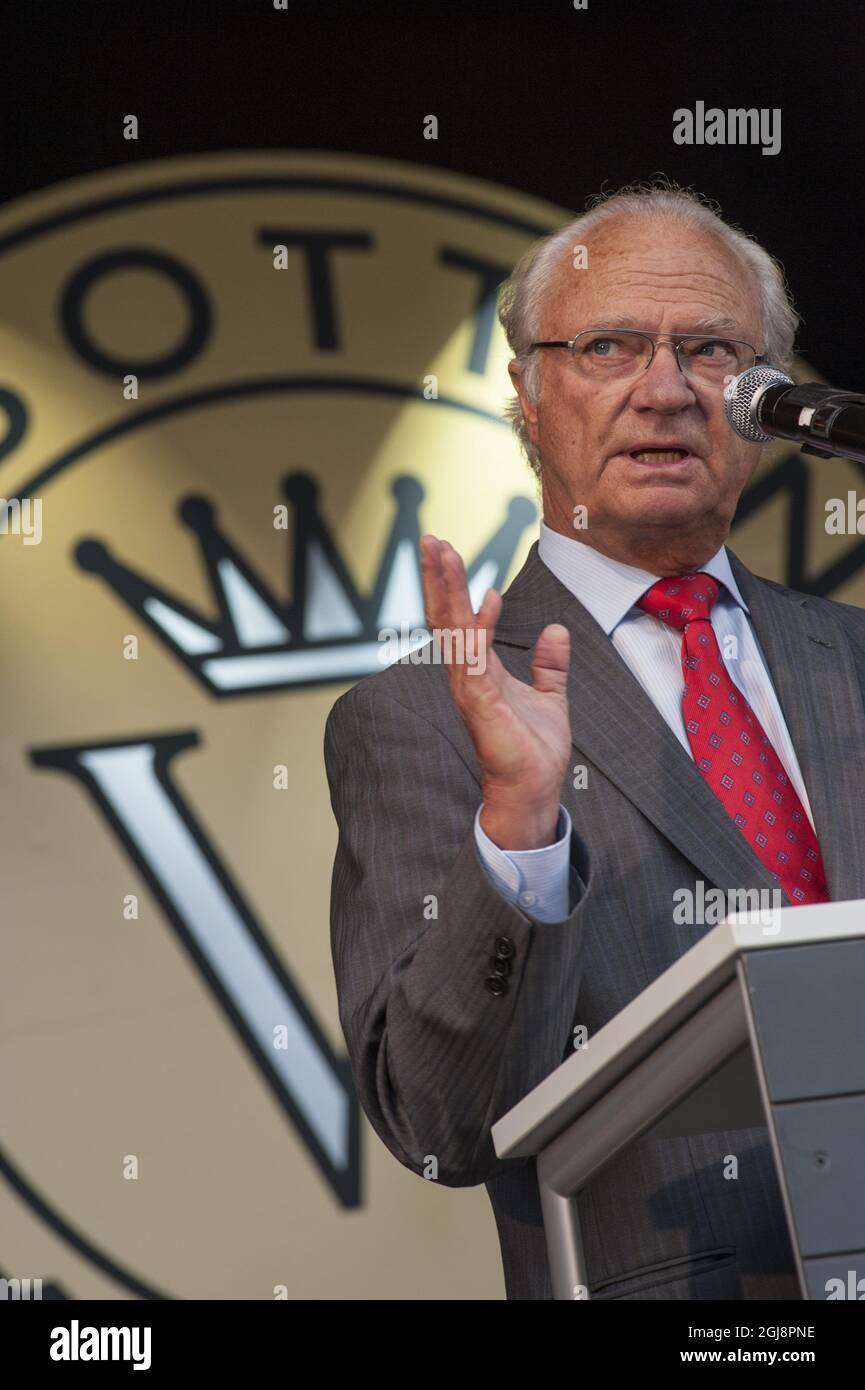 BURTRASK 2014-09-17 King Carl Gustaf is seen during his visit to the ...