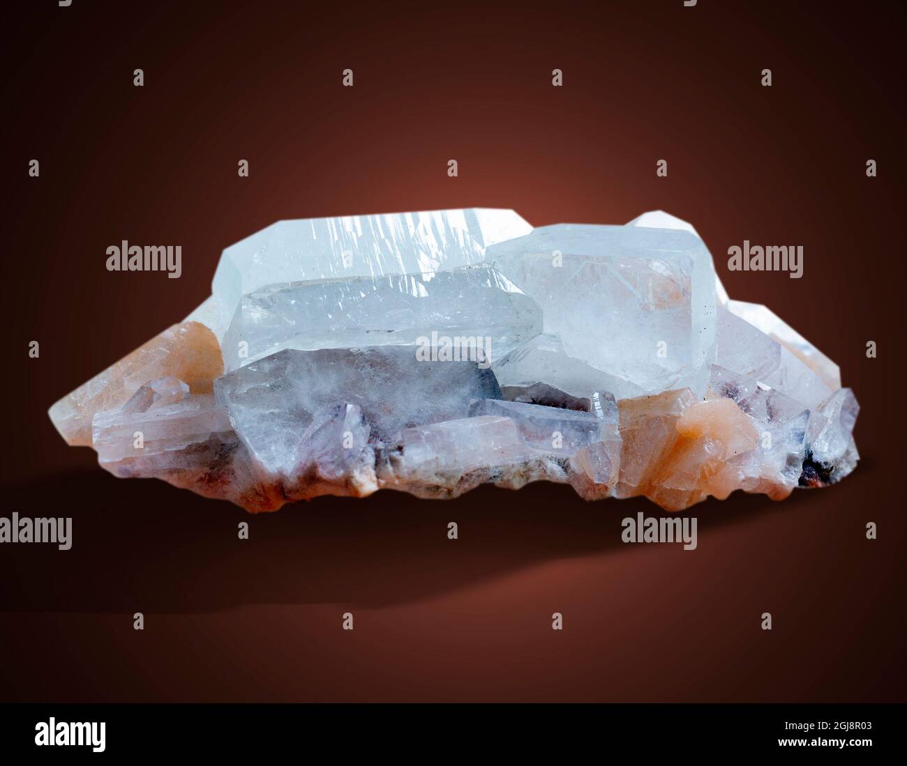 barite mineral specimen stone rock geology gem crystal Stock Photo - Alamy