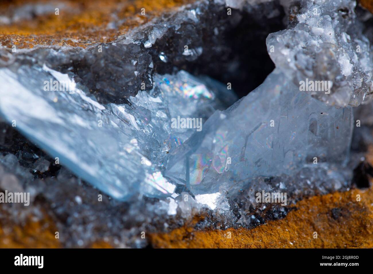 barite mineral specimen stone rock geology gem crystal Stock Photo - Alamy