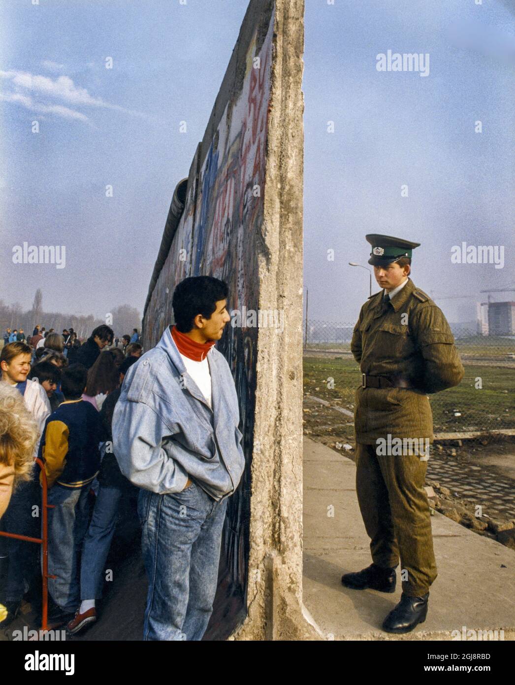 East german border guard keeps watch hi-res stock photography and ...