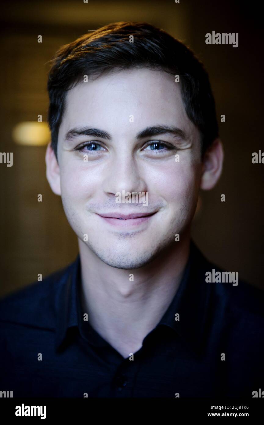 STOCKHOLM 2014-10-22 Logan Lerman, US actor during an interview in ...