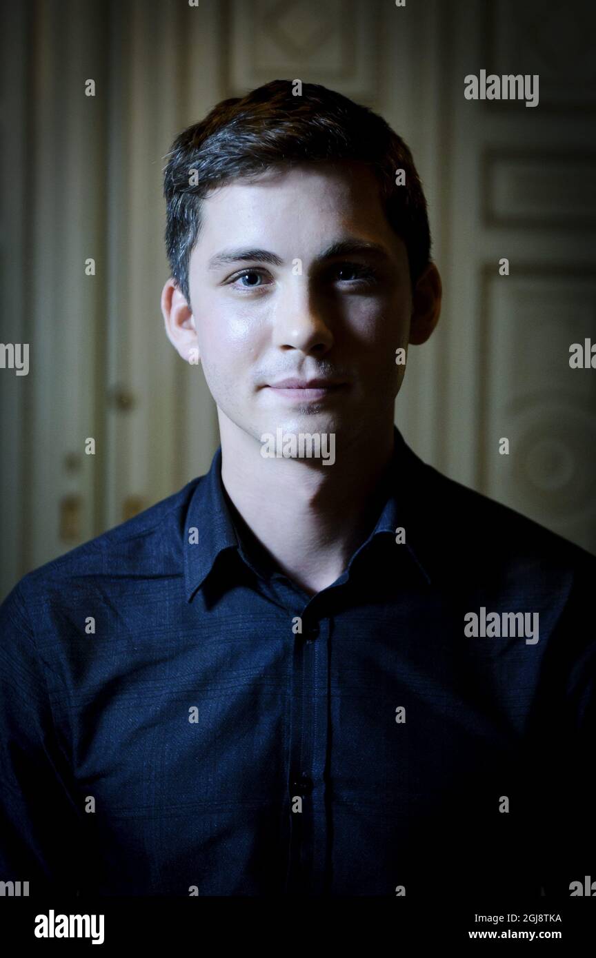 STOCKHOLM 2014-10-22 Logan Lerman, US actor during an interview in ...