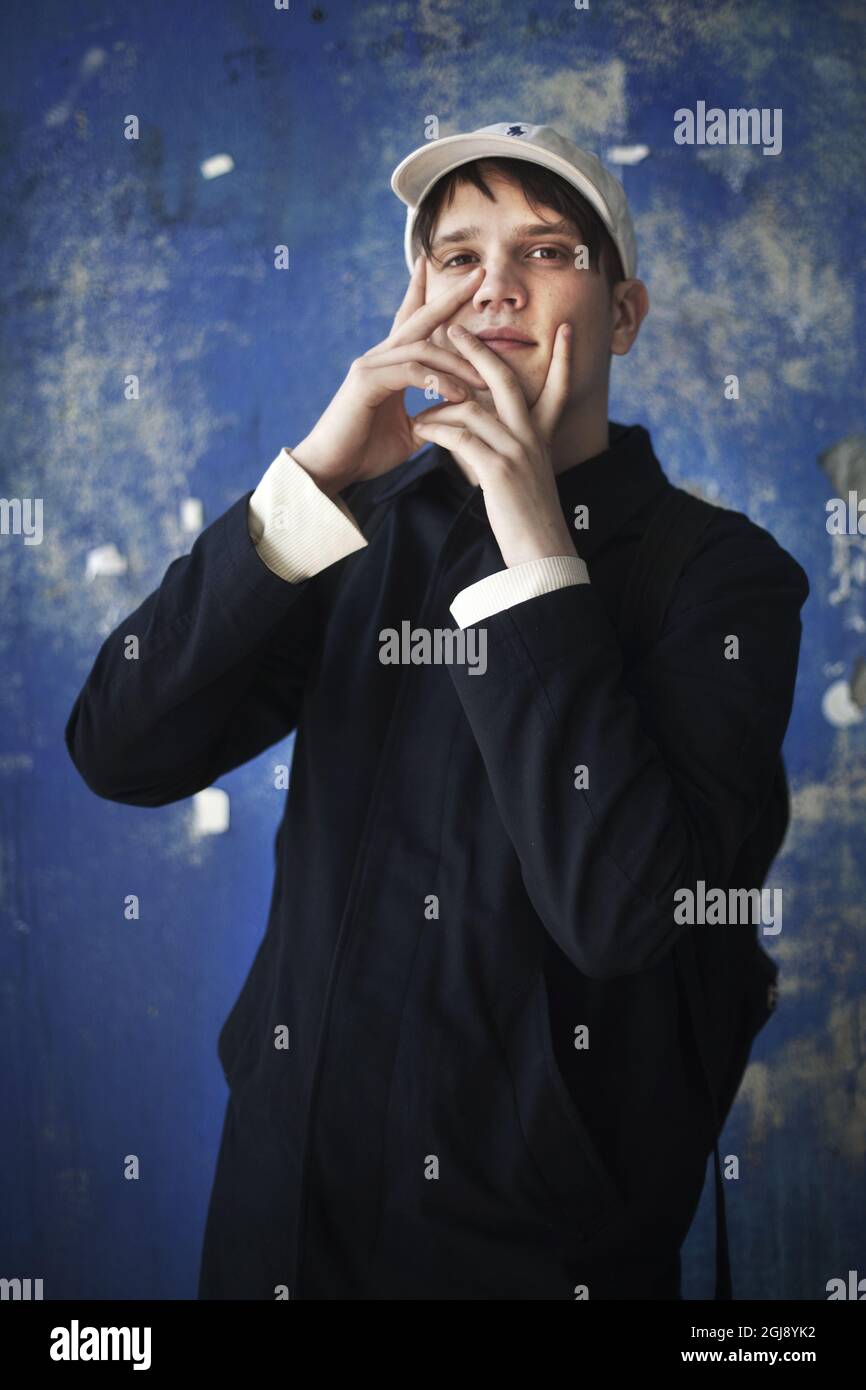 STOCKHOLM 2014-06-18 Swedish rapper Lorentz Berger. Photo: Rebecka ...