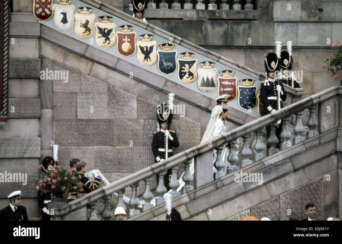 STOCKHOLM 1976-06-19 *For your files* The wedding of King Carl Gustaf ...
