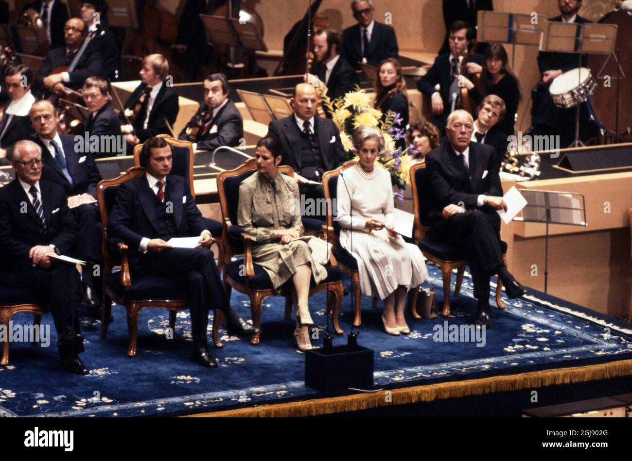 STOCKHOLM 1977-10-04 *For your files* From left the Speaker of the ...