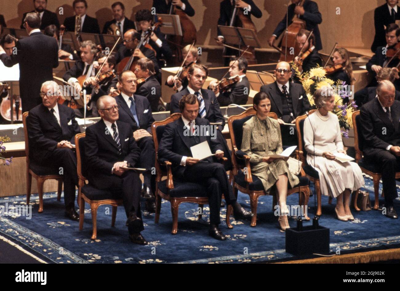 STOCKHOLM 1977-10-04 *For your files* From left the Speaker of the ...