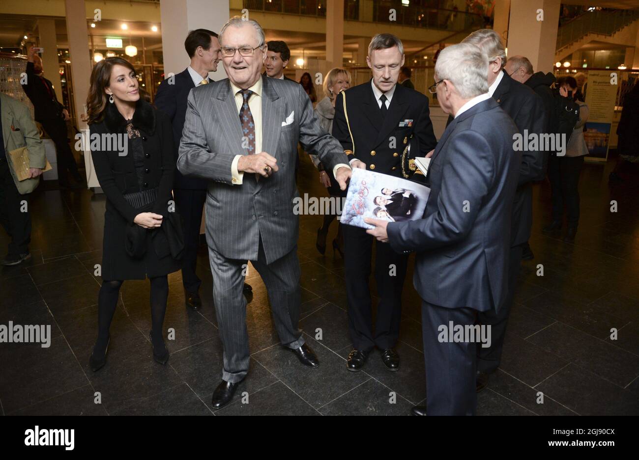 MALMÃƒÂ– 20150122 Princess Marie, Prince Joachim and Prince Henrik of Denmark arrive at the ...