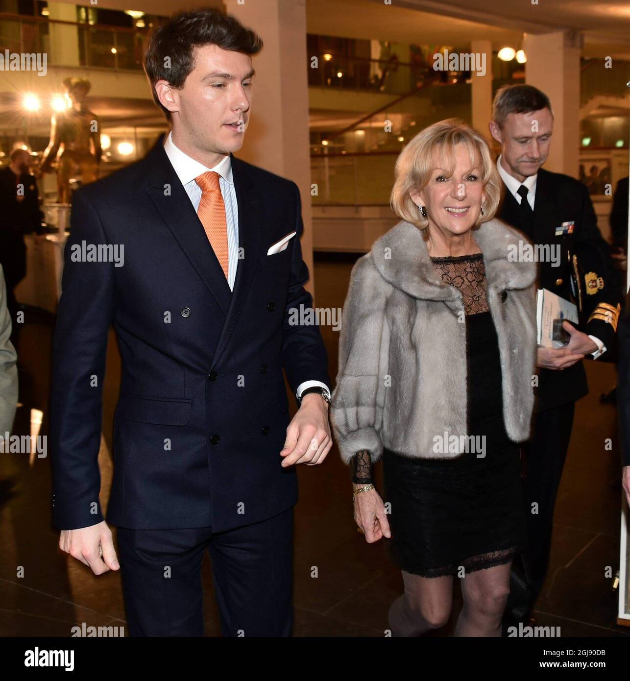 MALMO 2015-01-22 Prince Henrik's cousin Madame Rayssac and Charles ...