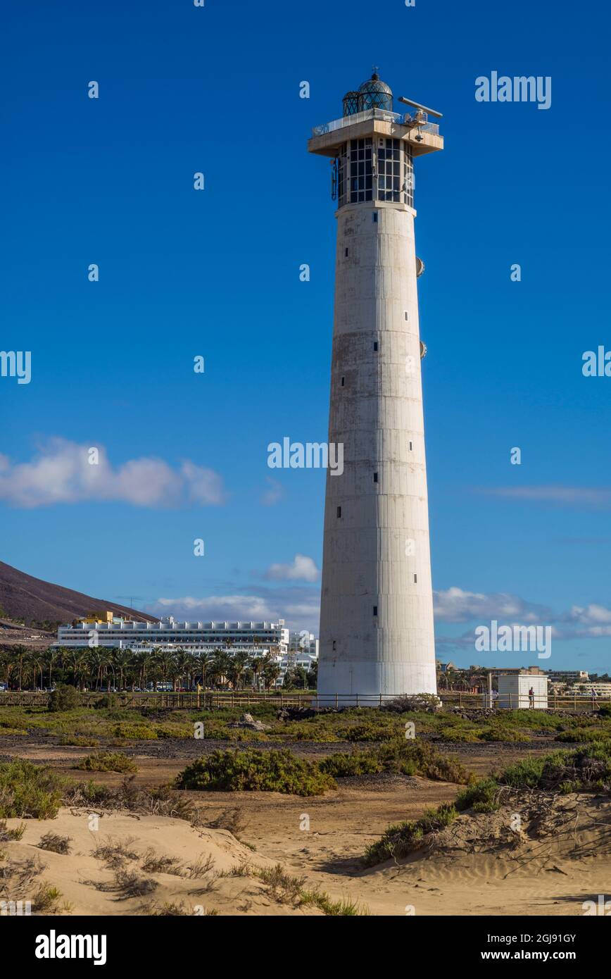 Spain, Canary Islands, Fuerteventura Island, Morro Jable, Faro de Morro ...