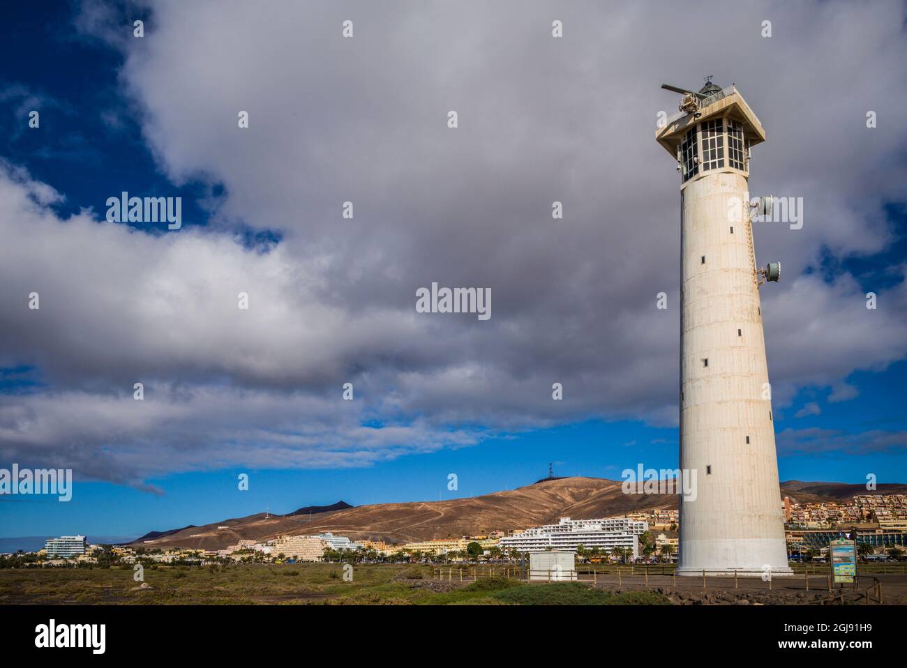 Spain, Canary Islands, Fuerteventura Island, Morro Jable, Faro de Morro ...