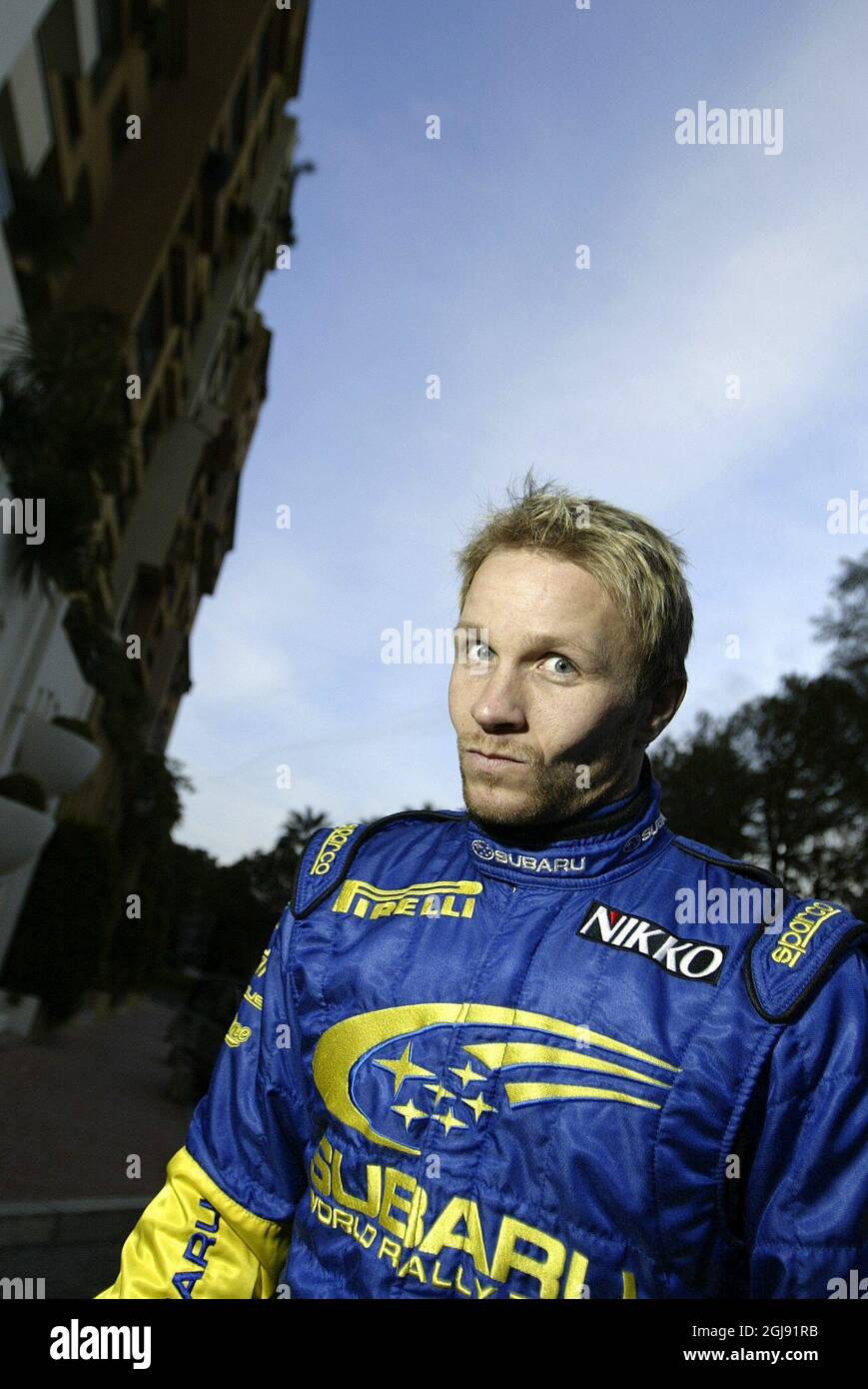 Norwegian rally driver Petter Solberg, Subaru Stock Photo - Alamy