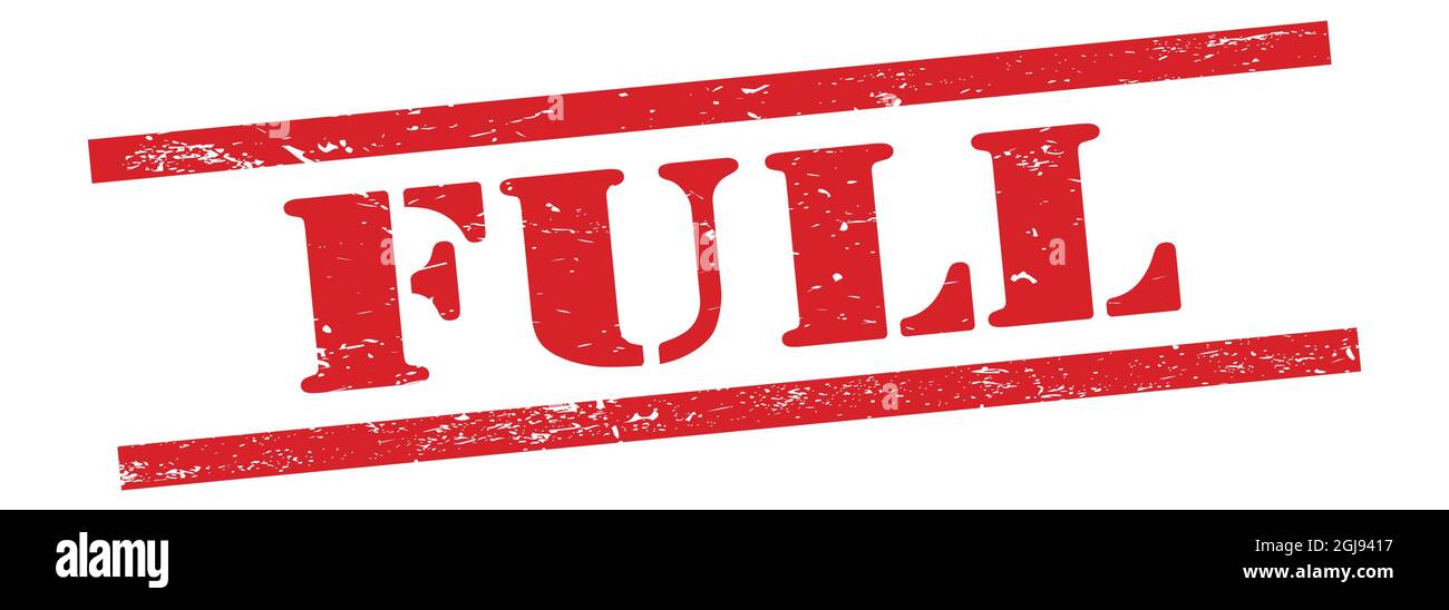 FULL text on red grungy vintage rubber stamp Stock Photo - Alamy