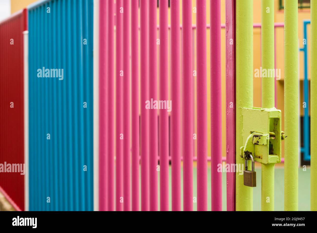 Colorful gate hi-res stock photography and images - Alamy
