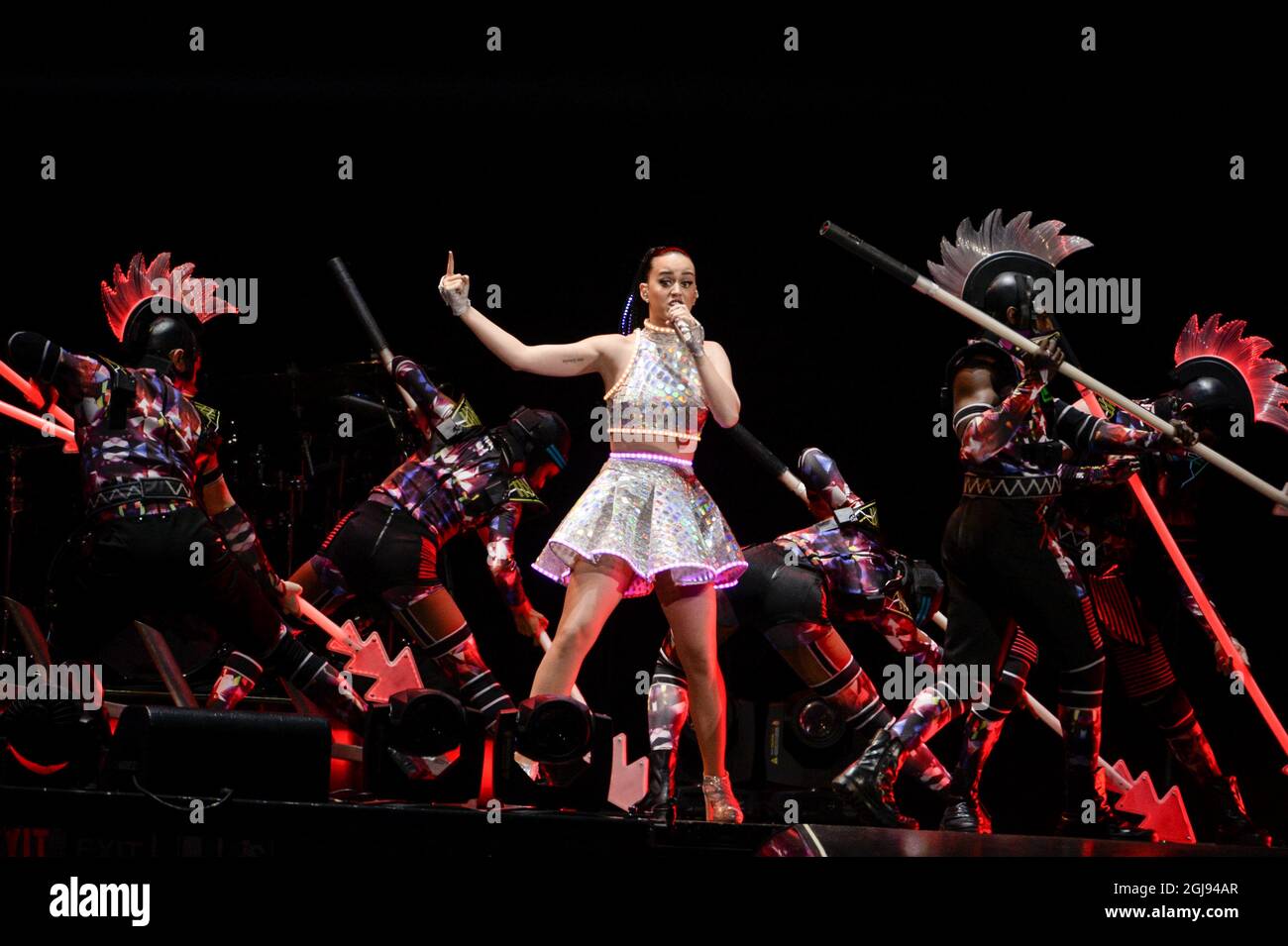 STOCKHOLM 2015-03-22 US pop star Katy Perry performs during a concert ...