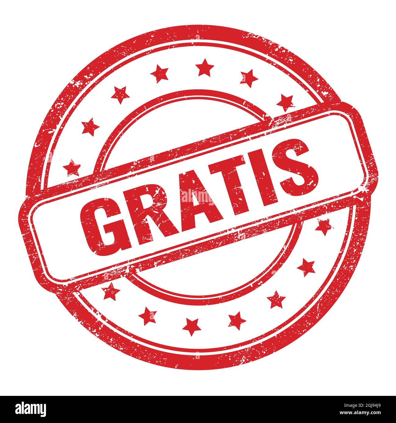 Gratis round stamp red hi-res stock photography and images - Alamy