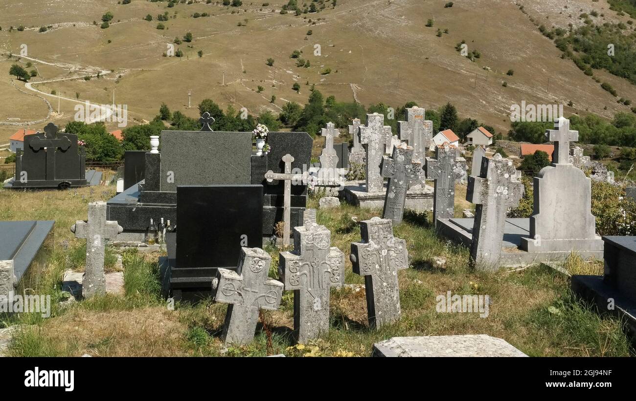 graveyard in Fojnica (Gacko, Republika Srpska, Bosnia and Herzegovina ...