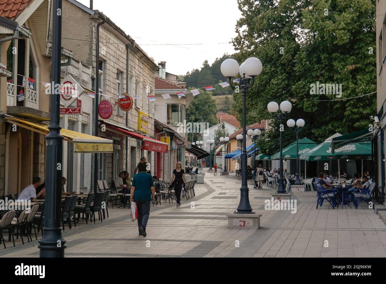 Pedastrain area in Nevesinje (Republika Srpska, Bosnia and Herzegovina ...