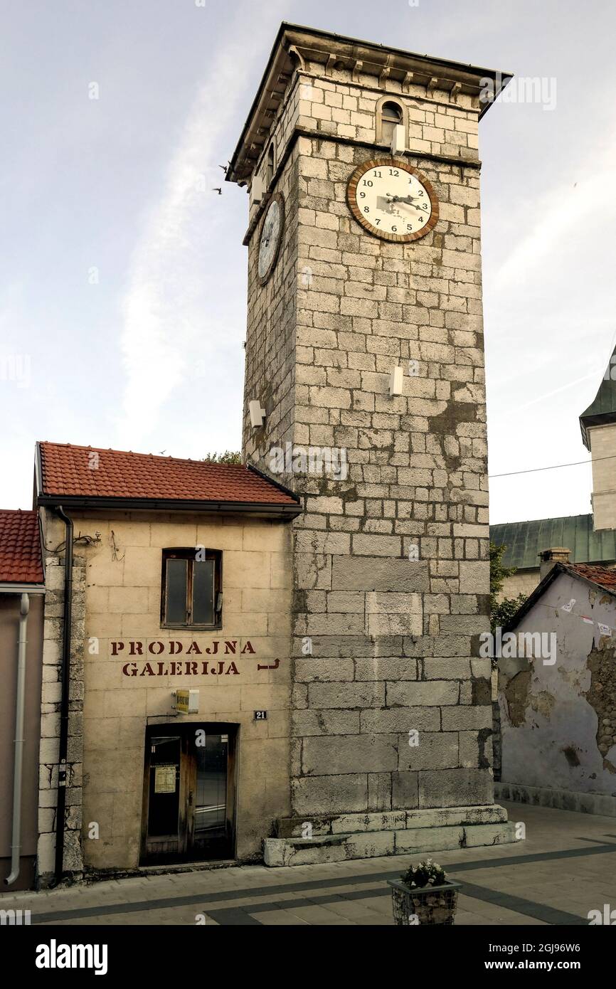 Nevesinje Clock Tower (Republika Srpska, Bosnia and Herzegovina Stock ...