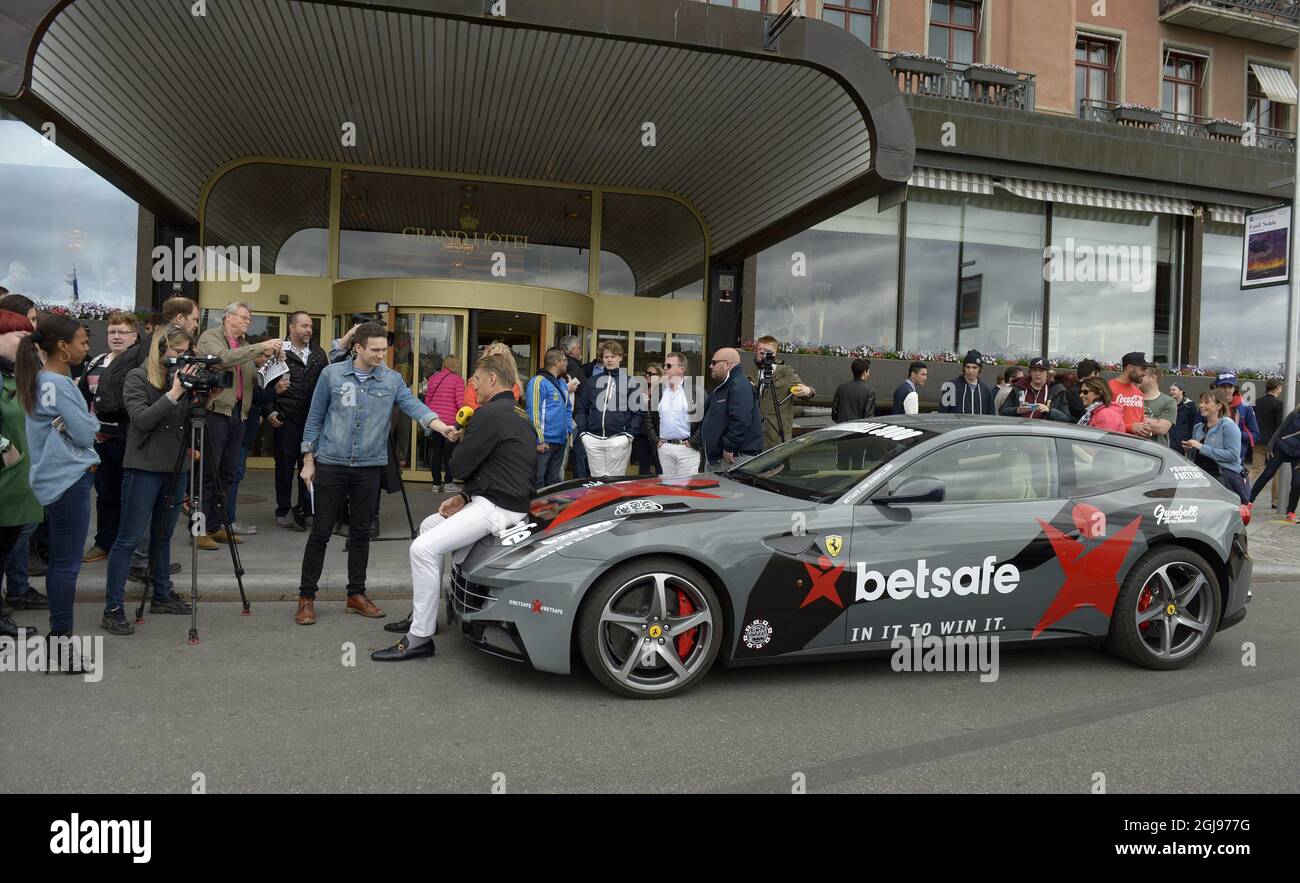 Swedish/American actor Dolph Lundgren posing for the camera in ...
