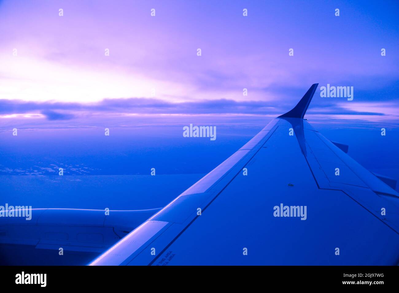 wing of airplane Stock Photo - Alamy