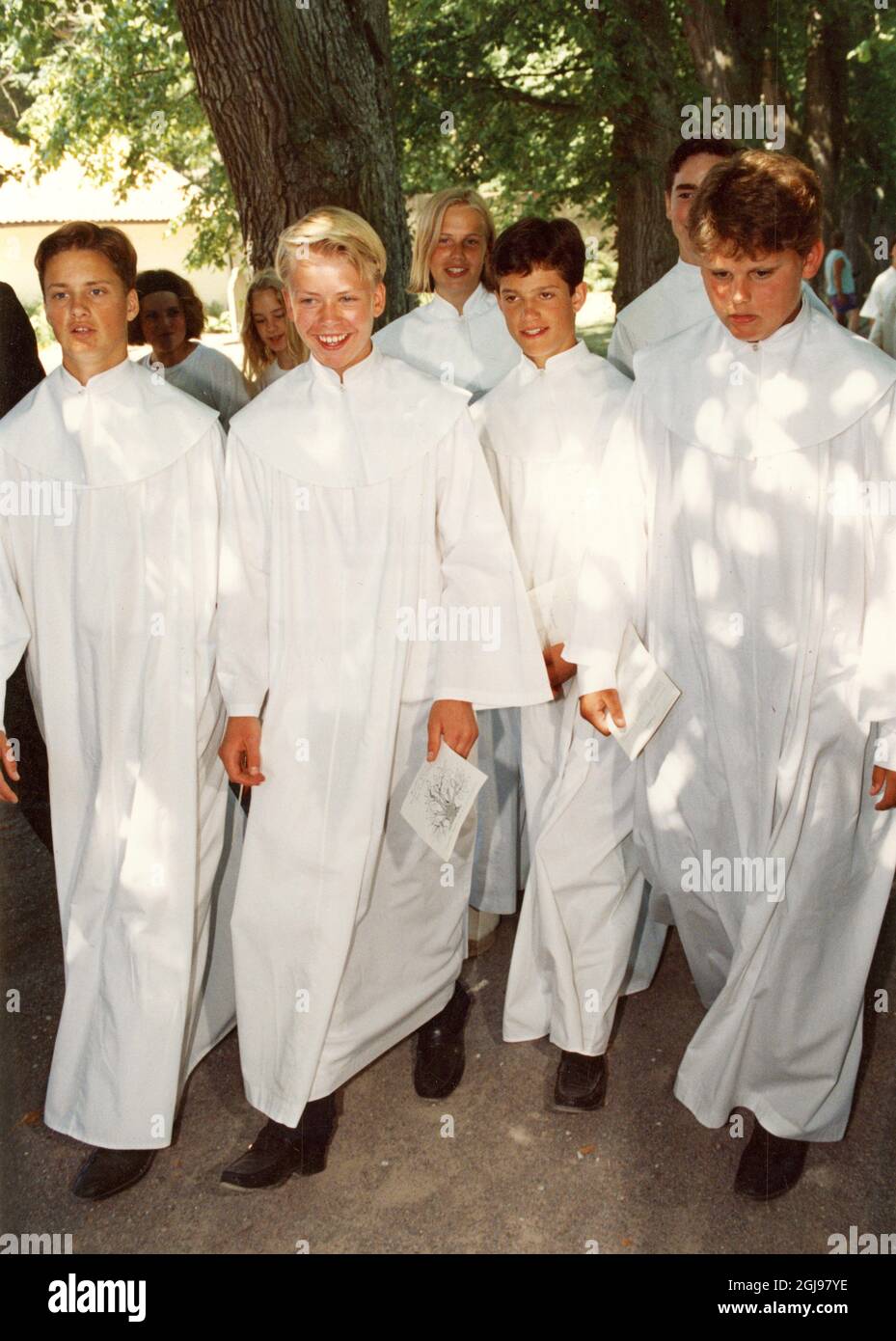 VADSTENA 1994-07-09 Prince Carl Philip iss seen on his way to the ...