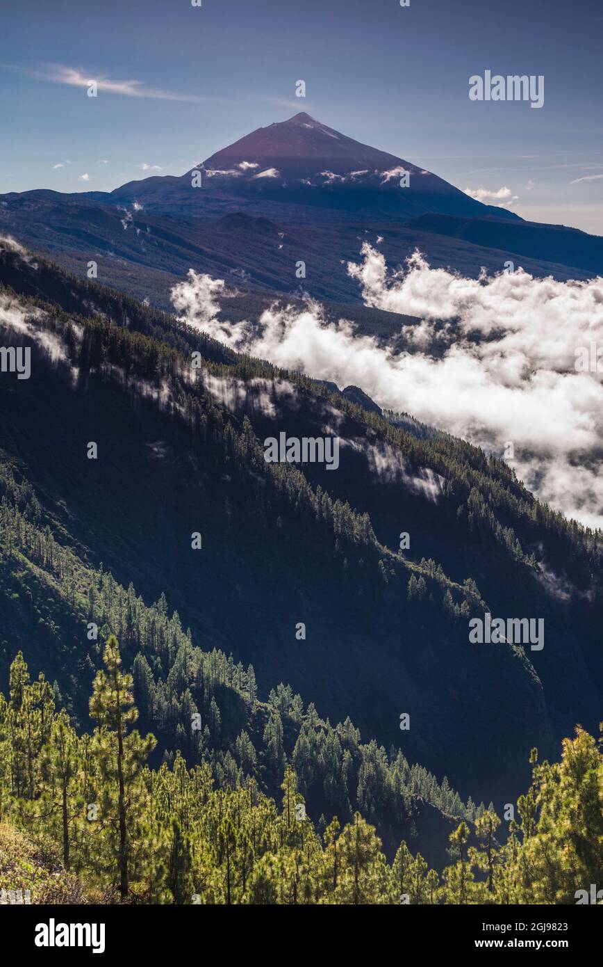 Spain, Canary Islands, Tenerife Island, El Teide Mountain, mountain ...