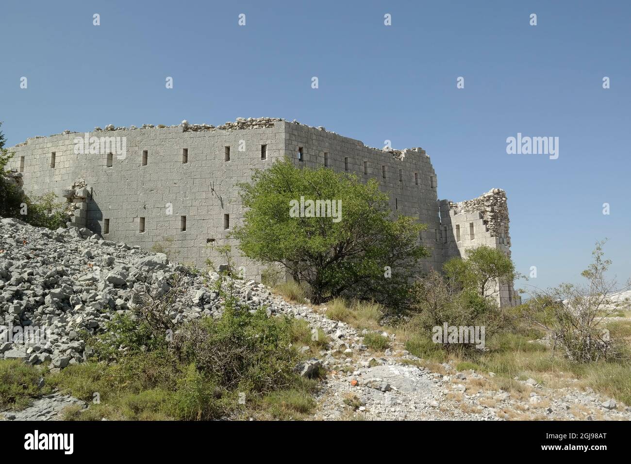 Austro-Hungarian fortress Merdžan above Mostar (Bosnia and Herzegovina ...