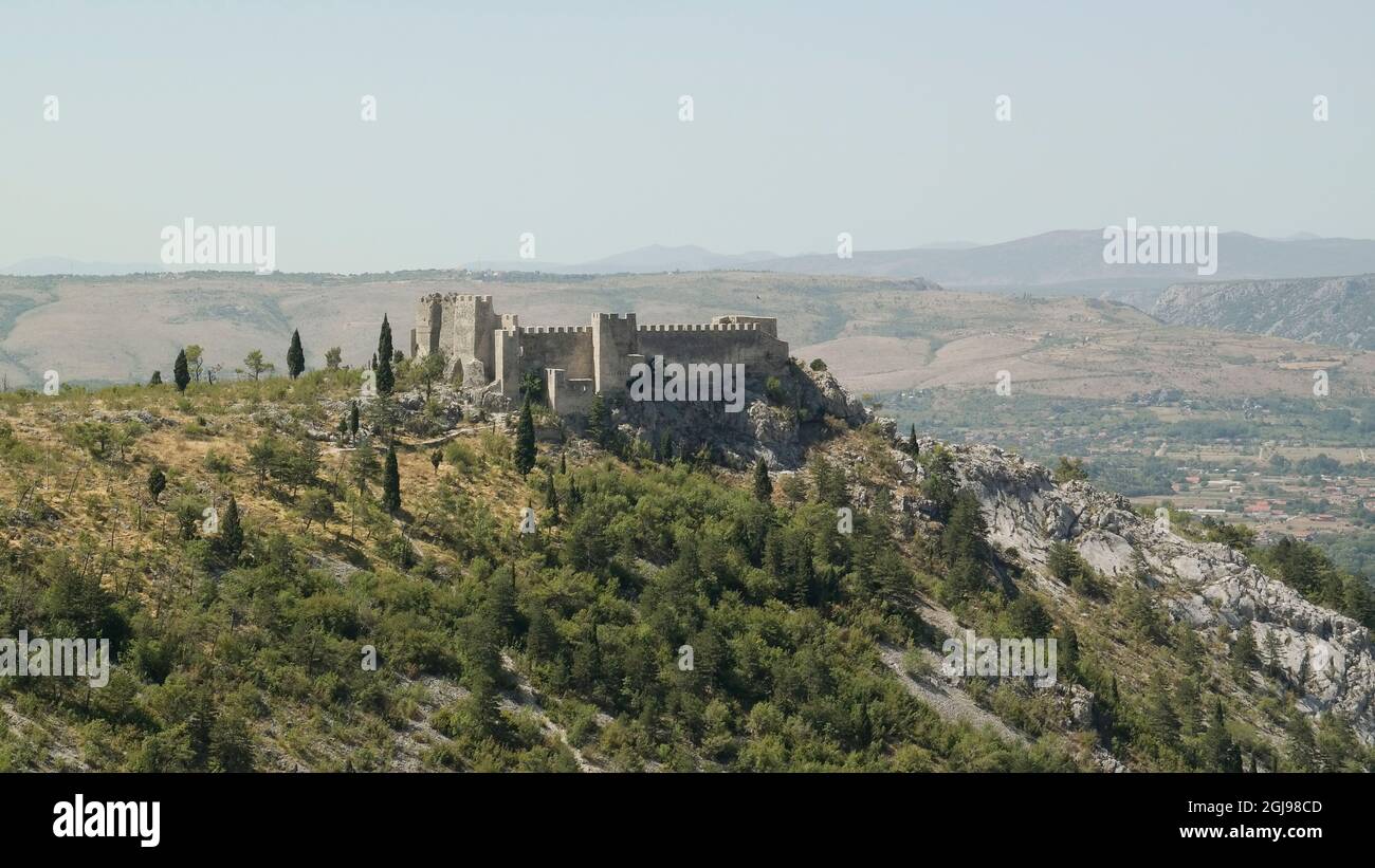 Fortress of Stjepan-grad above Blagaj Stock Photo - Alamy