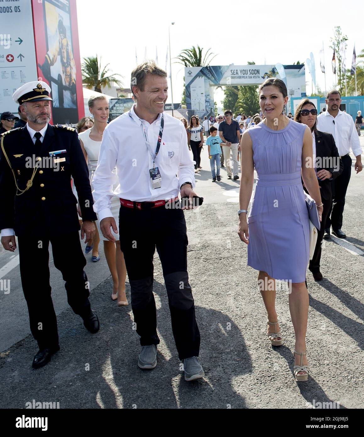 LISBON 20150604 Sweden's Crown Princess Victoria and Knut Frostad, CEO ...