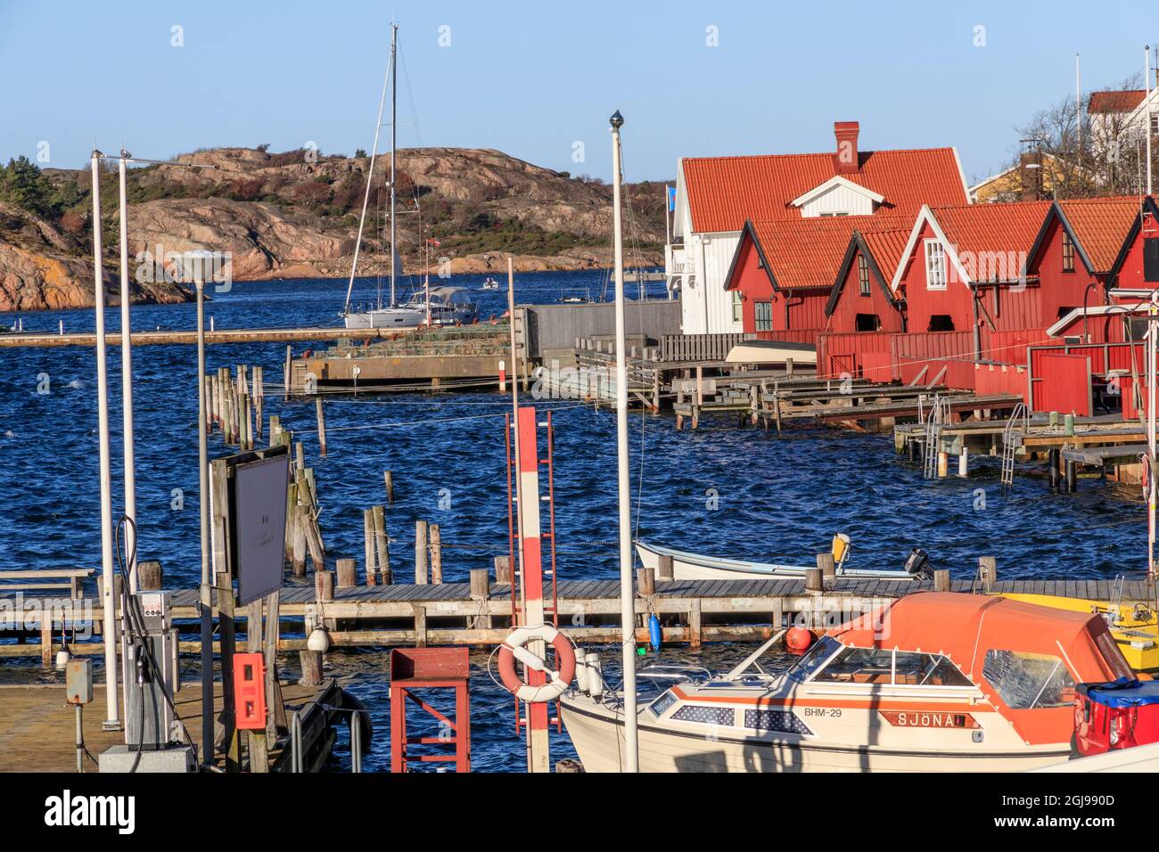 Sweden, Tanum municipality, Fjallbacka. Summer tourist resort with maritime history. (Editorial ...