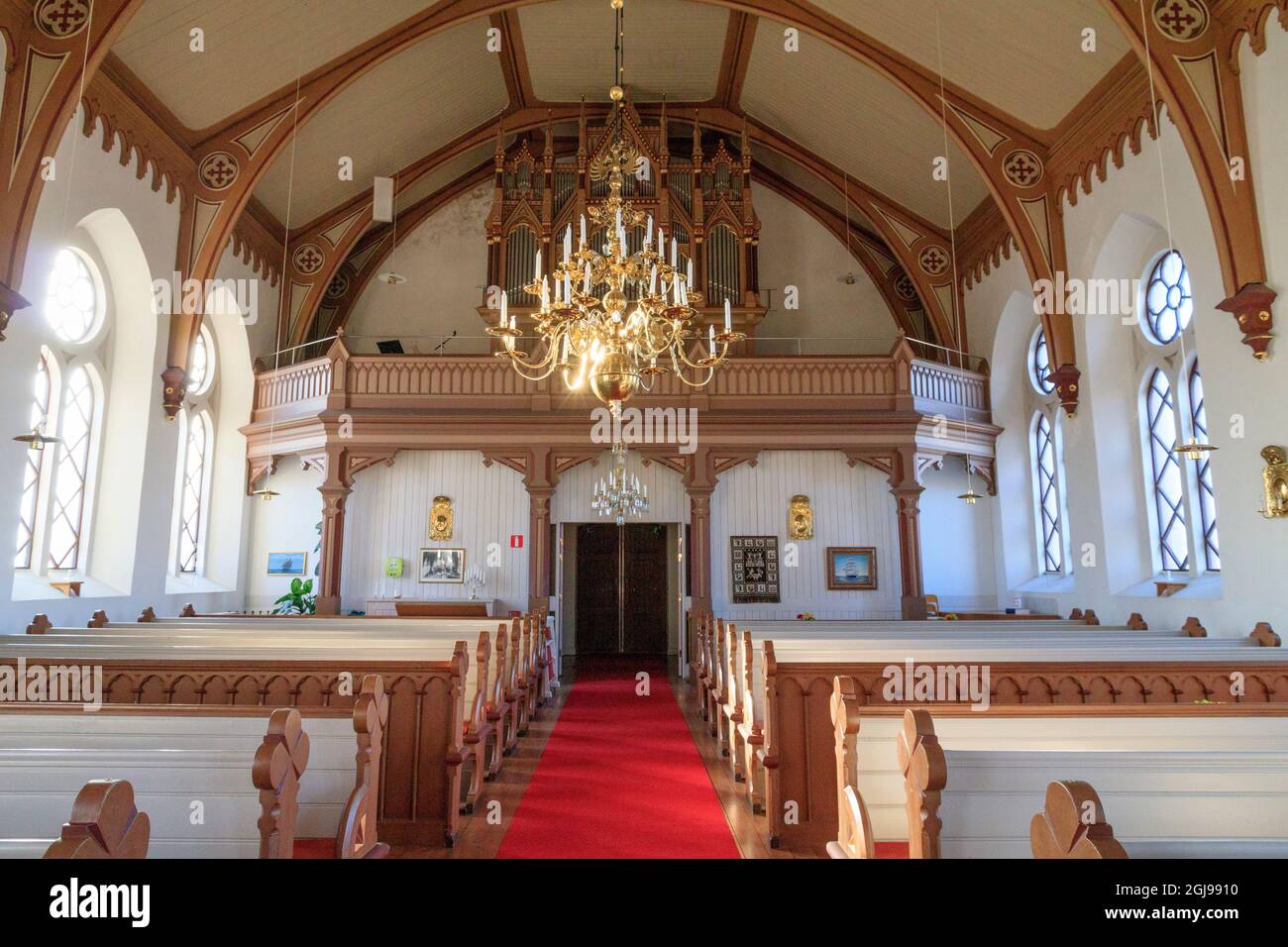 Sweden, Tanum municipality, Fjallbacka. Fjallbacka Kyrka, church built ...