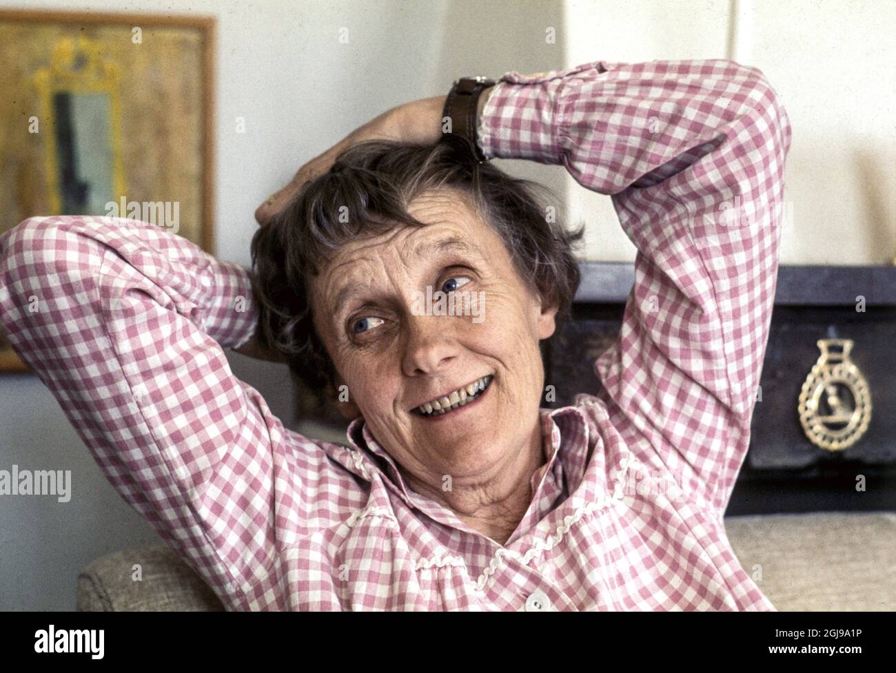 STOCKHOLM 1978-05 * For Your Files* Astrid Lindgren is seen in her home ...