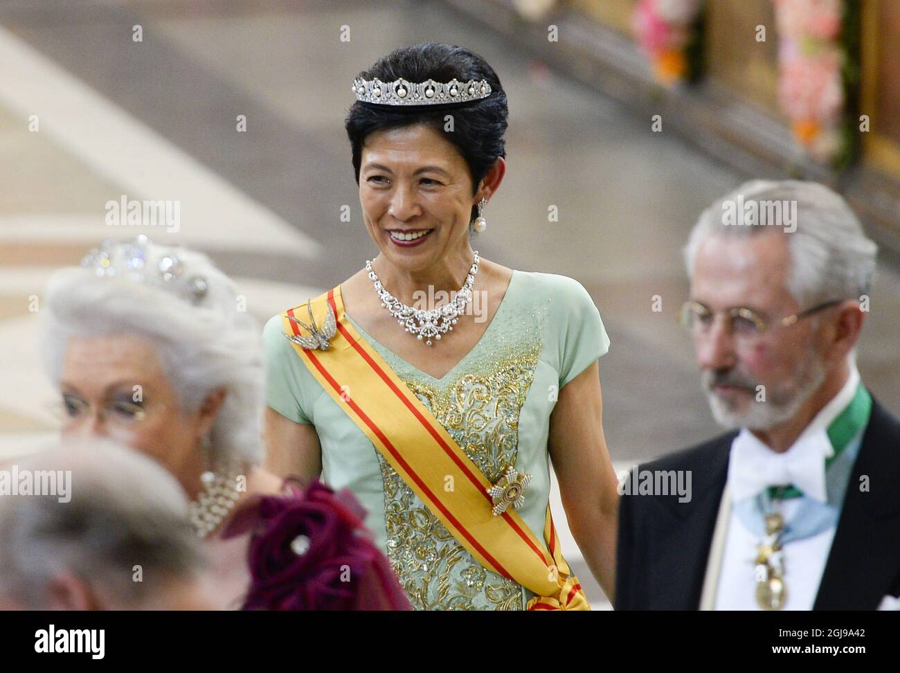EXCLUSIVE - Princess Takamado of Japan arrives to the wedding of Prince ...