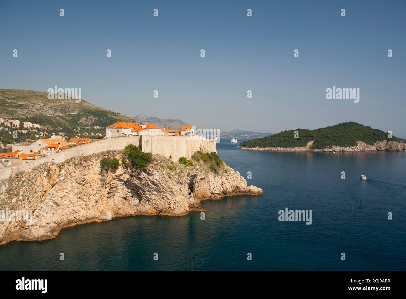 Croatia, Dubrovnik. Historic walled city and UNESCO World Heritage Site ...