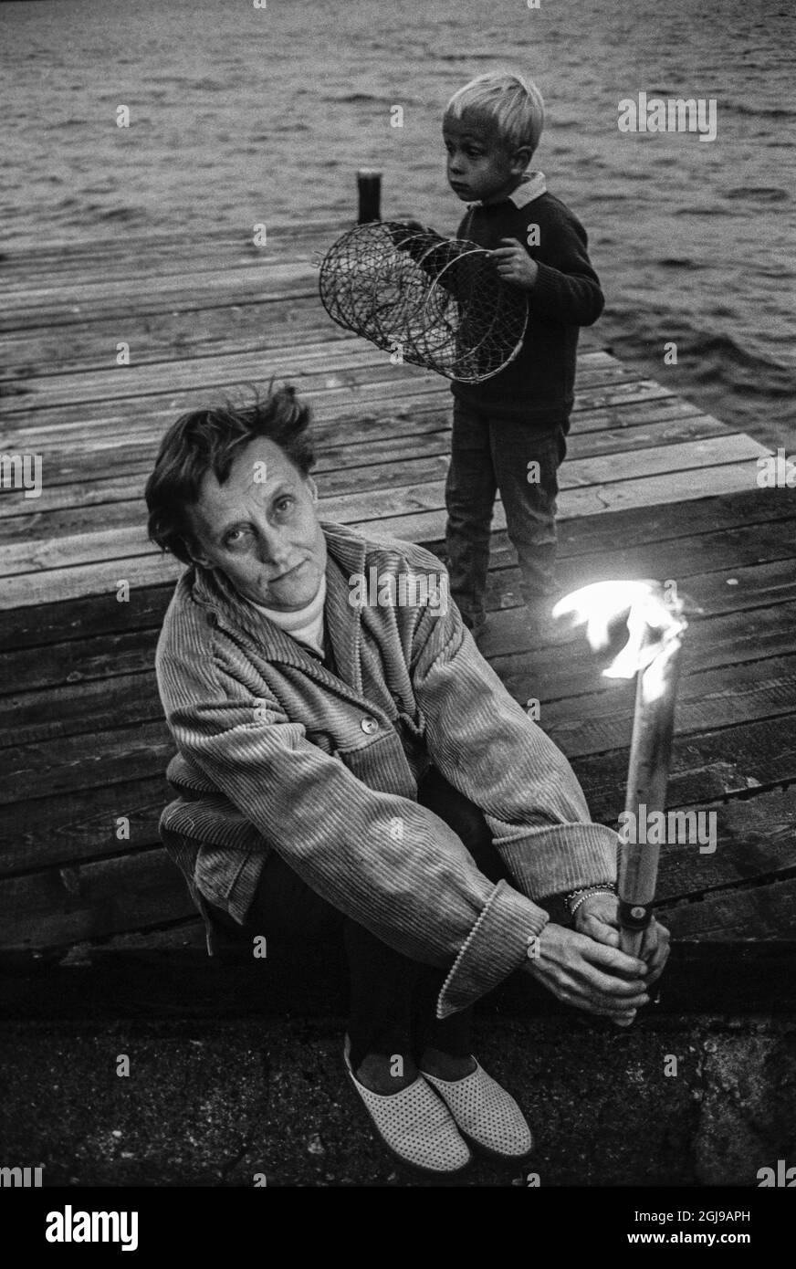 FURUSUND 1965-08-10 *For Your FIles* Astrid Lindgren with her grandson ...