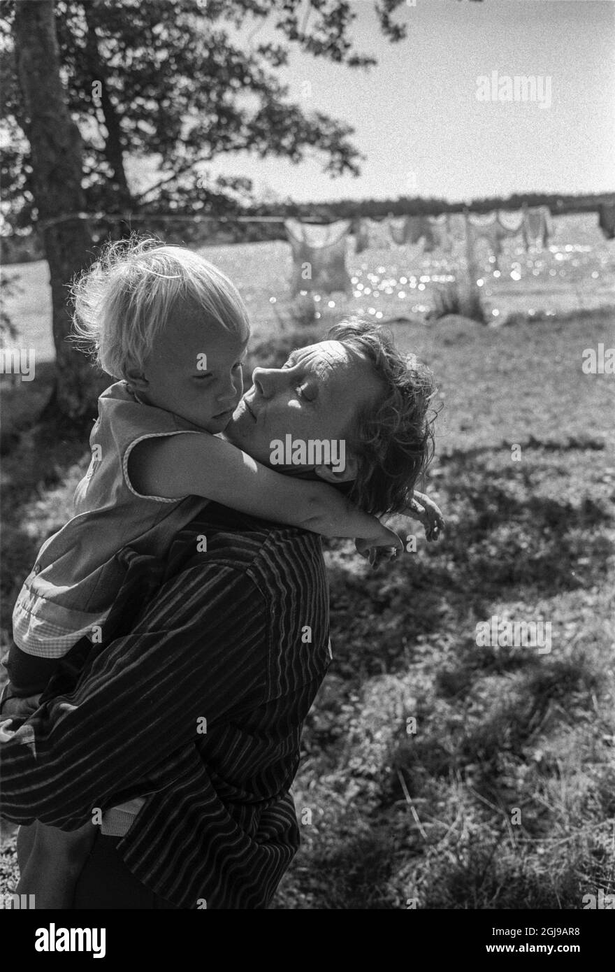 FURUSUND 1965-08-10. *For Your FIles* Astrid Lindgren with some of her ...