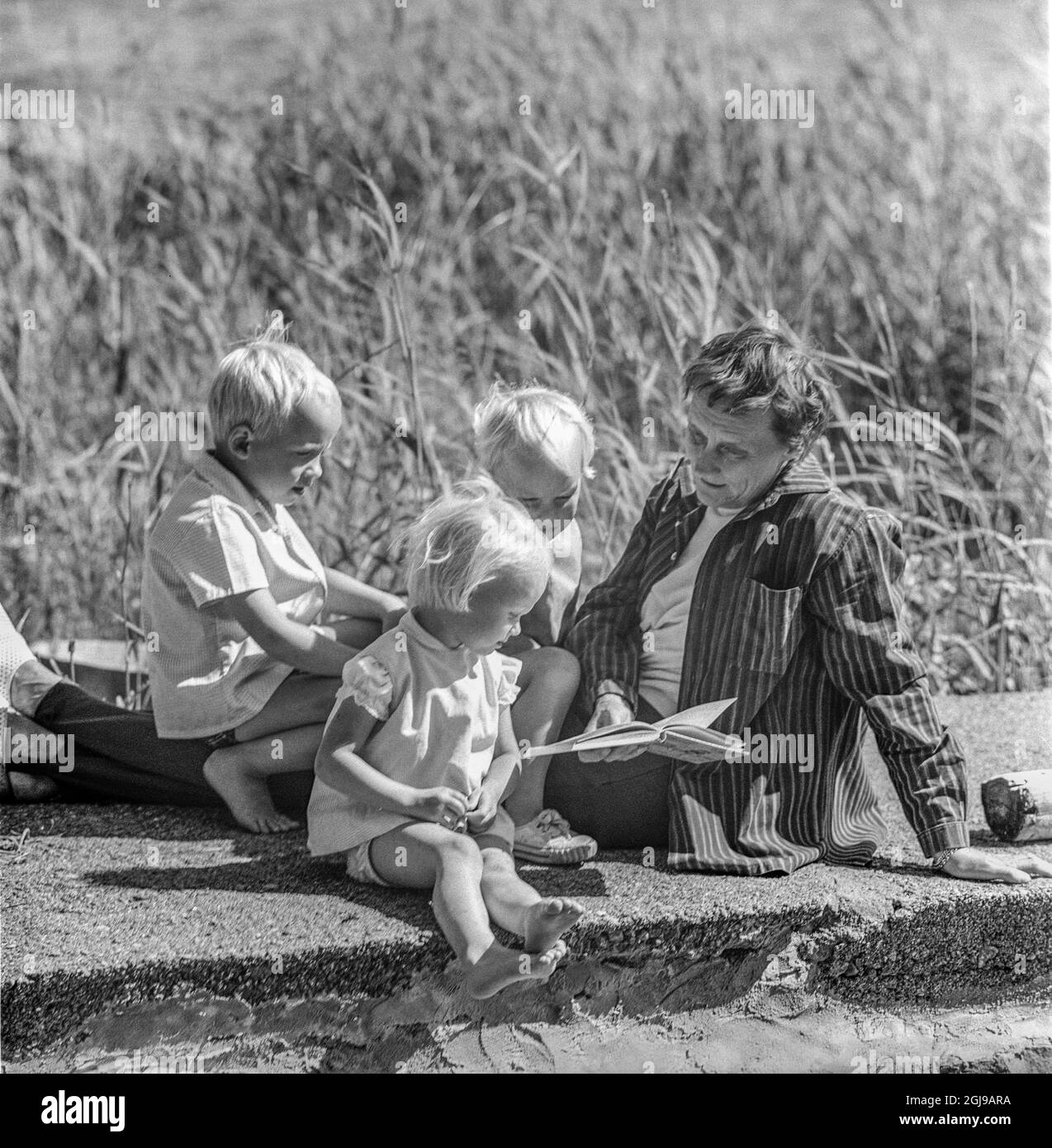 FURUSUND 1965-08-10. *For Your FIles* Astrid Lindgren with some of her ...